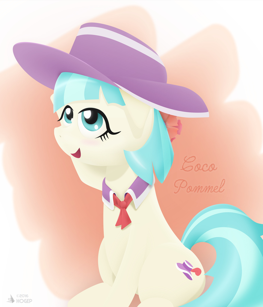 #1195656 - safe, artist:hogep, coco pommel, g4, cocobetes, cute, female ...