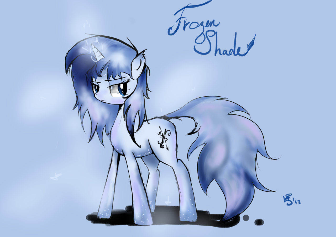 #1223280 - safe, artist:il-phantom, oc, oc only, oc:frost shade, solo ...