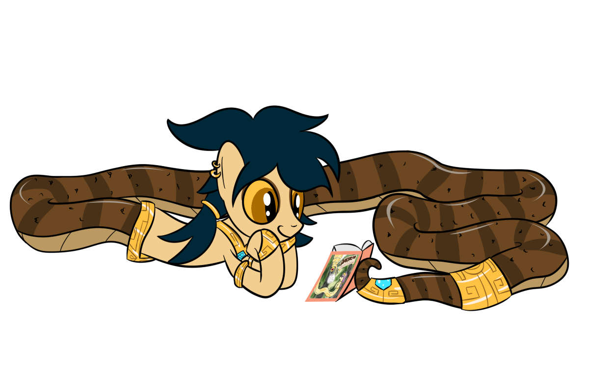 #1225458 - safe, artist:mightyshockwave, oc, oc only, oc:mystic mirage, lamia, original species ...