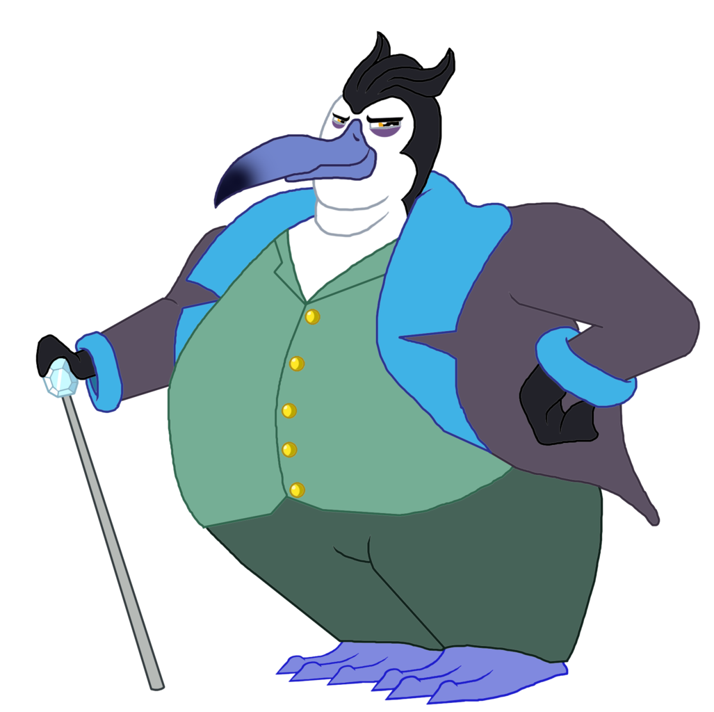 #1227353 - safe, artist:moheart7, king charlton, bird, penguin, g1, g4 ...