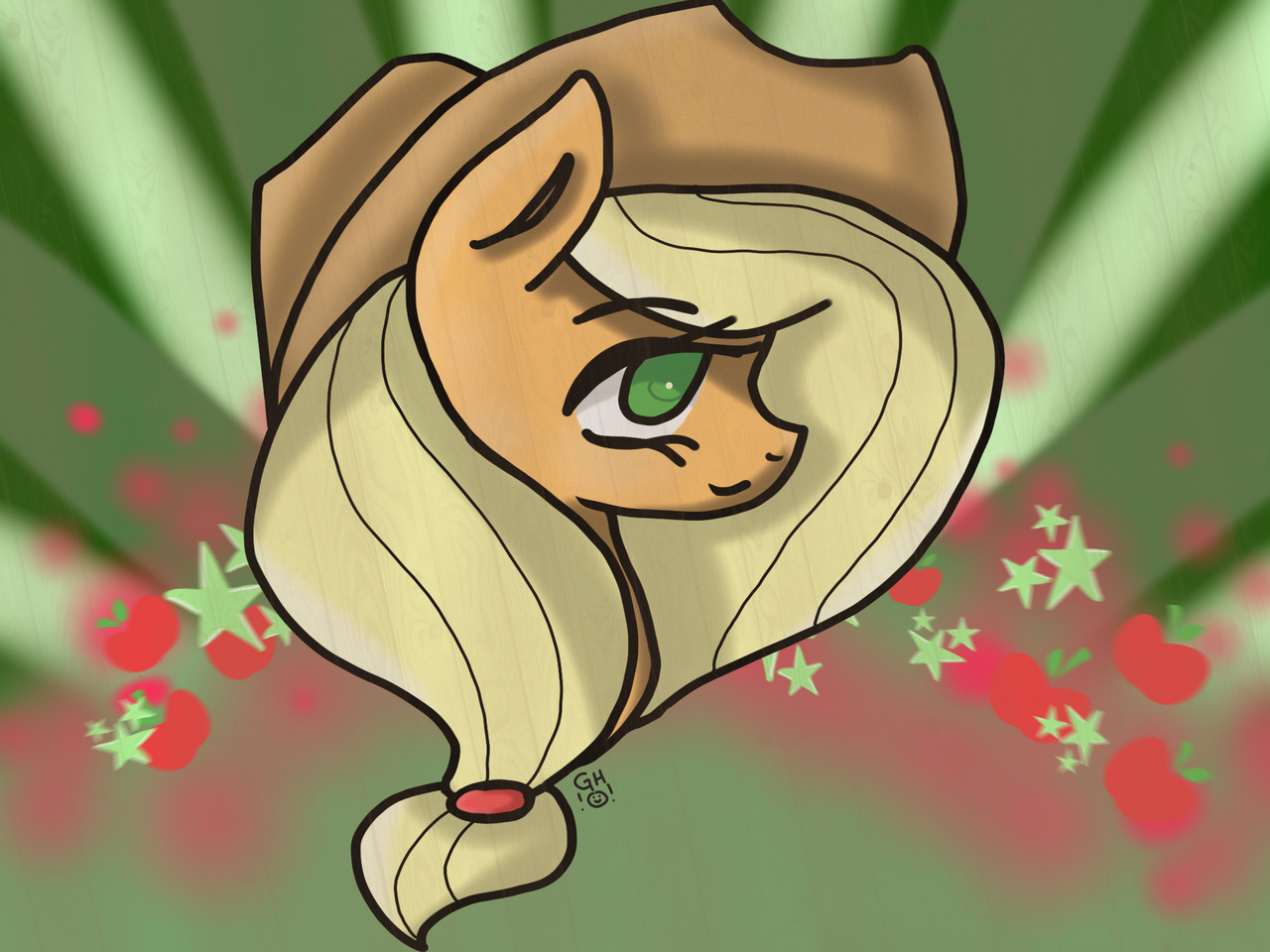 #1227956 - safe, artist:princess-luna-kitty, applejack, pony, female ...