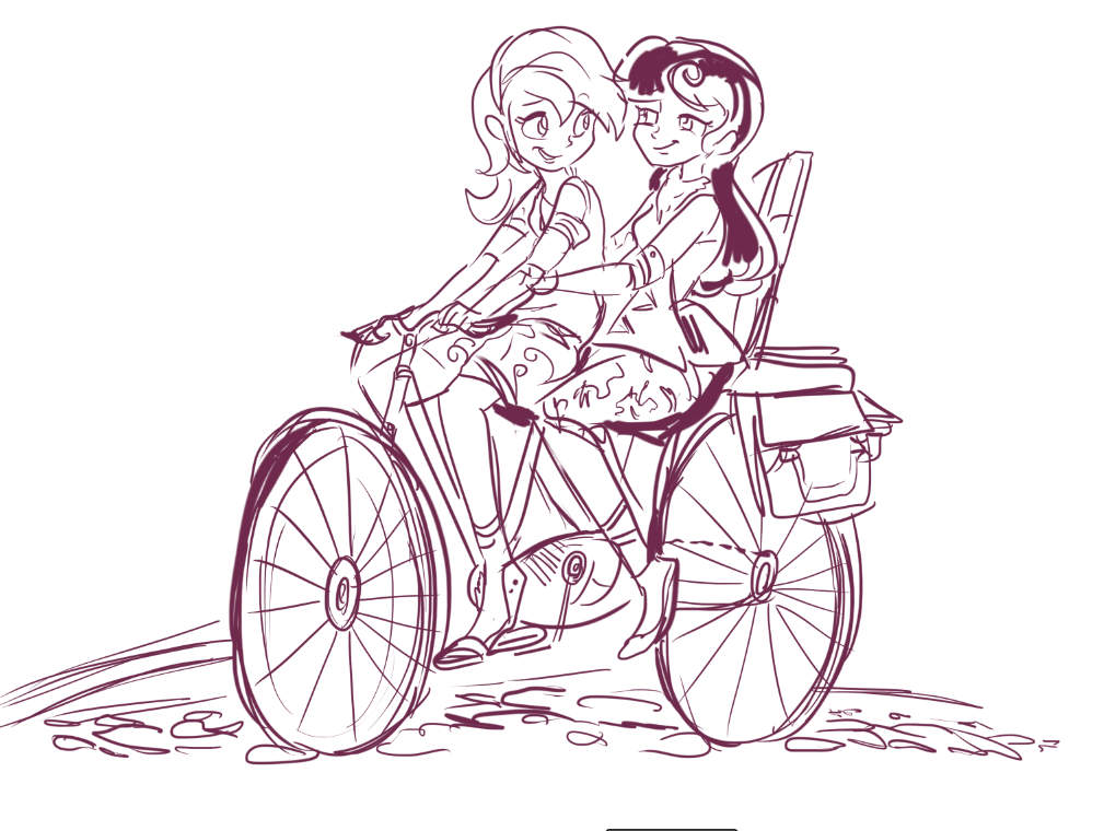 #1236419 - safe, artist:jowyb, bon bon, lyra heartstrings, sweetie ...