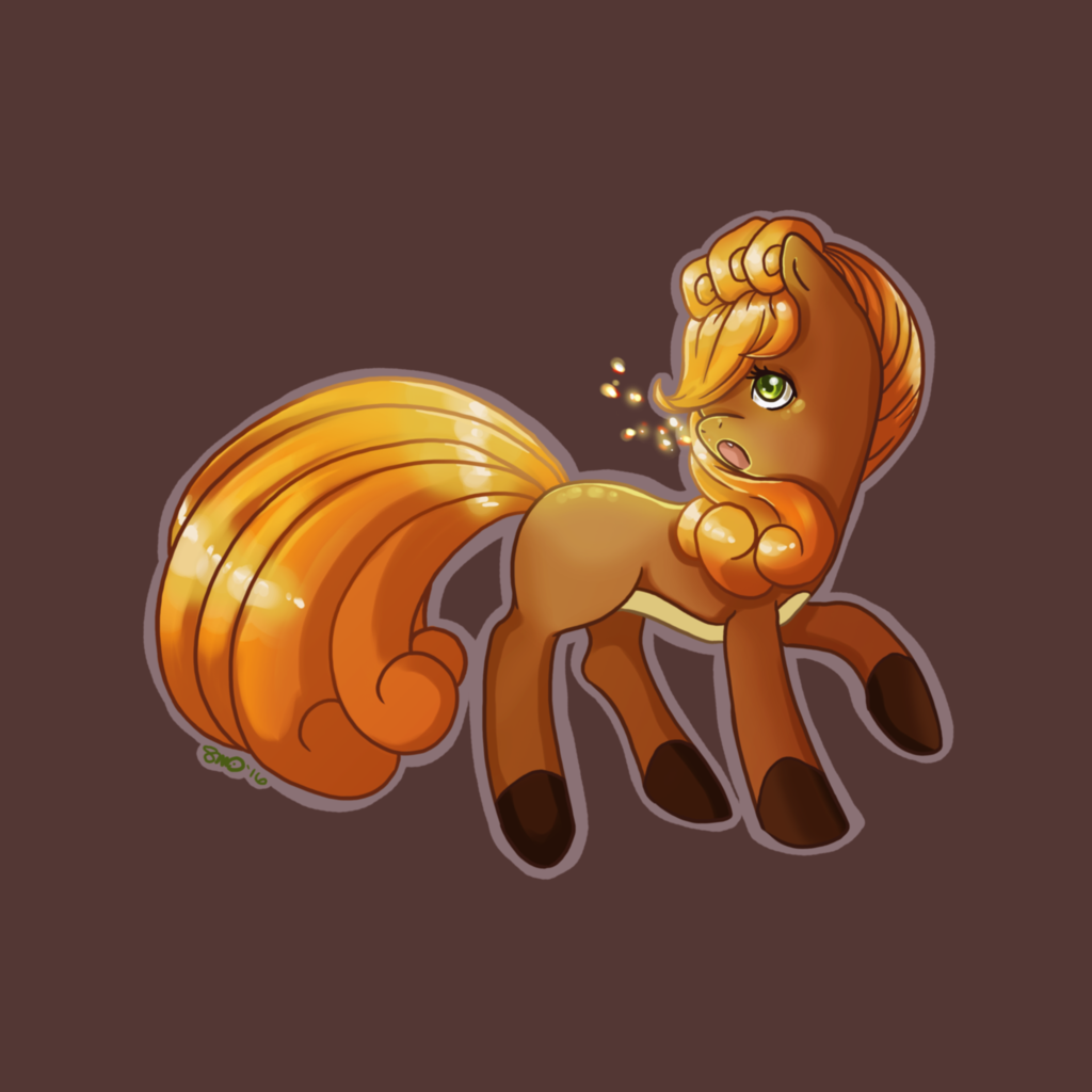 #1216225 - safe, artist:bean-sprouts, oc, oc only, earth pony, fox, fox ...