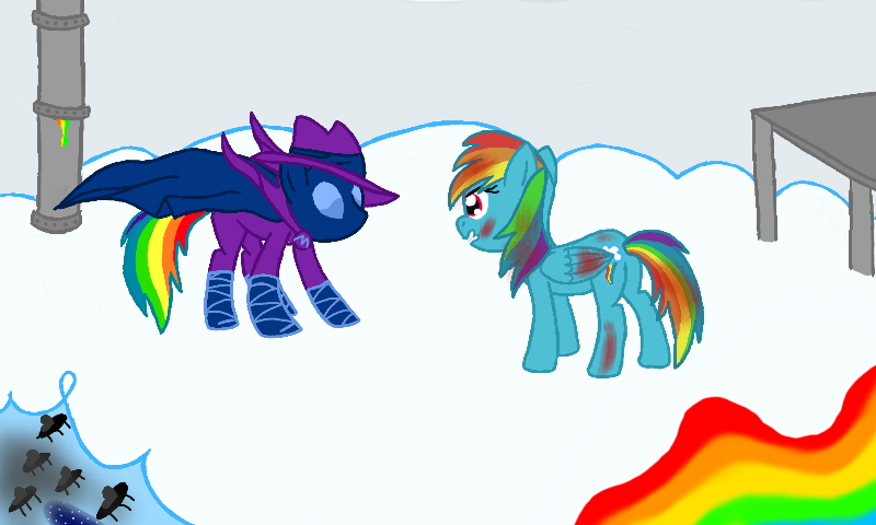 #1237950 - semi-grimdark, artist:ekdeans, mare do well, rainbow dash ...