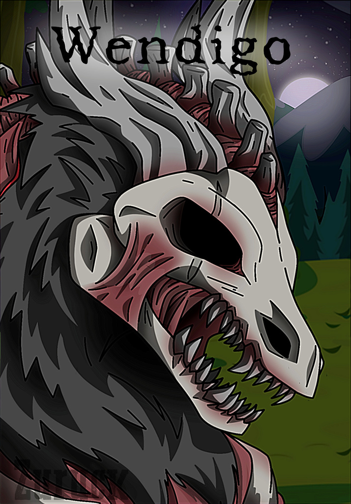 #1238625 - semi-grimdark, oc, oc only, oc:wendigo, wendigo, aberration ...
