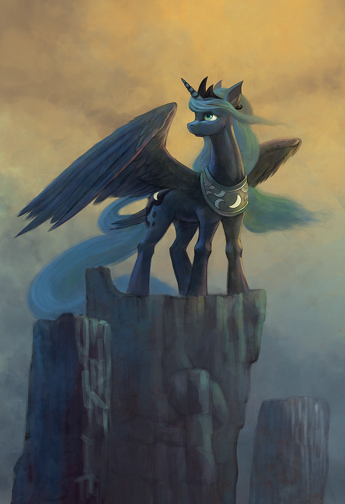 #1217057 - dead source, safe, artist:maggwai, princess luna, alicorn ...