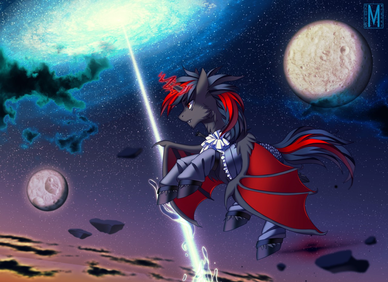 #1217732 - safe, artist:margony, oc, oc only, alicorn, bat pony, pony ...