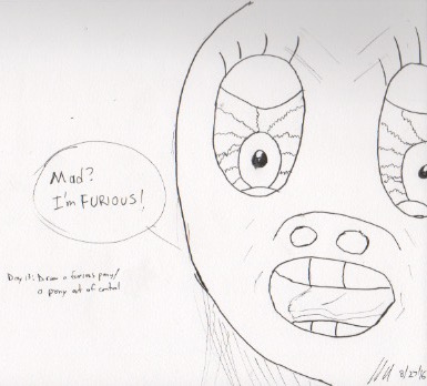 #1239604 - safe, artist:chrooke, oc, oc only, ink, nightmare fuel ...