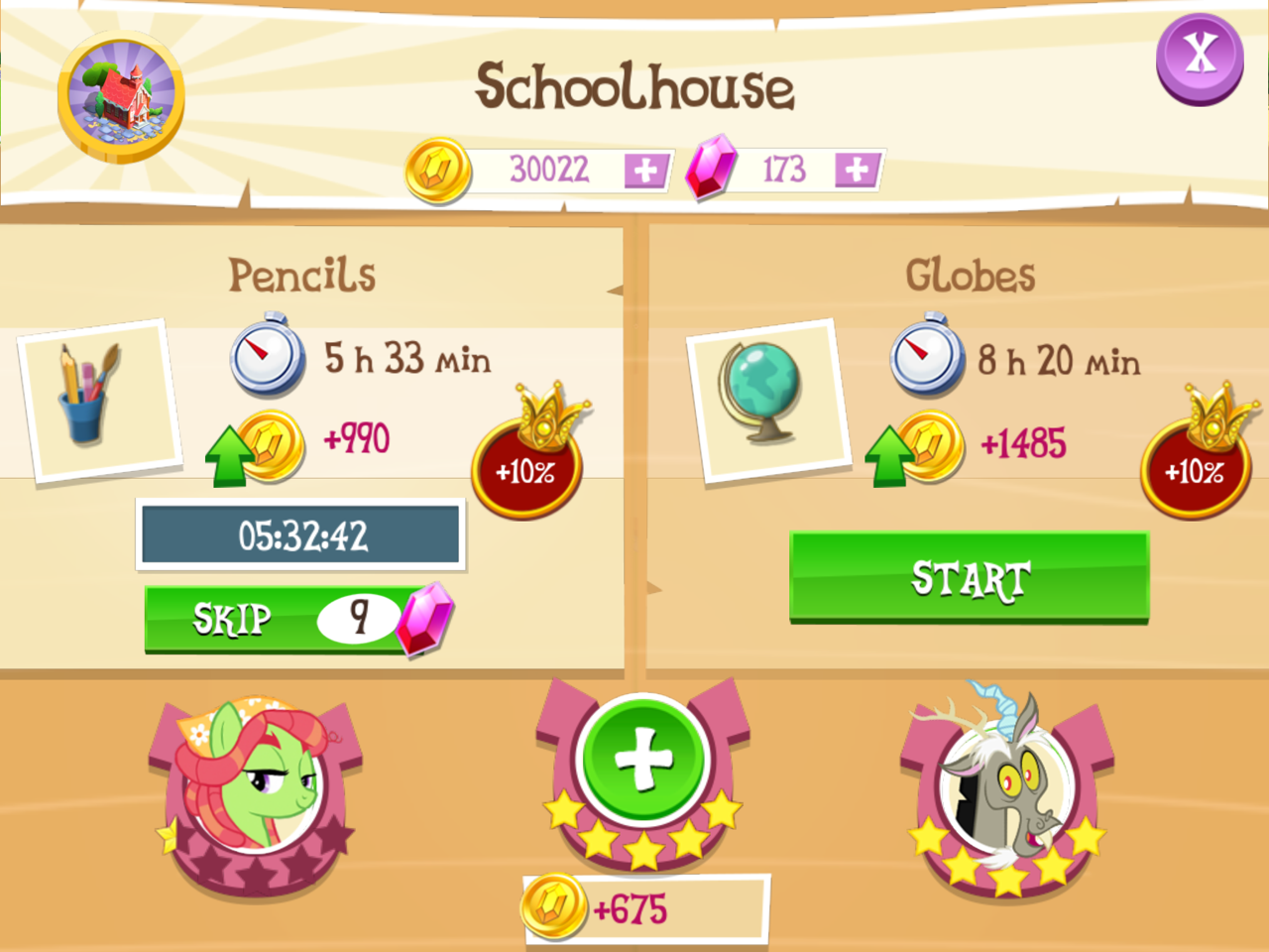 #1247187 - safe, gameloft, discord, tree hugger - Derpibooru