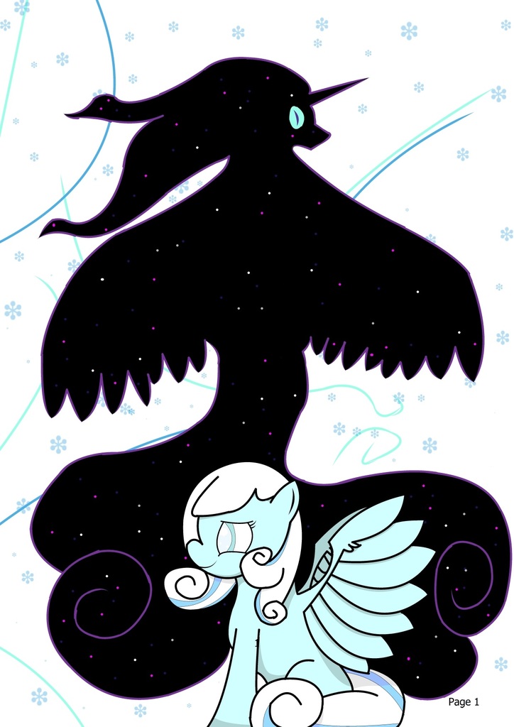 #1247194 - safe, artist:blue-woad, oc, oc only, oc:nyx, oc:snowdrop ...