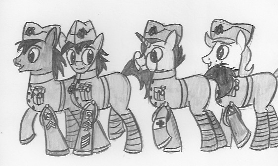 #1248055 - safe, artist:estorianarmy321, oc, oc only, medals, soldier ...