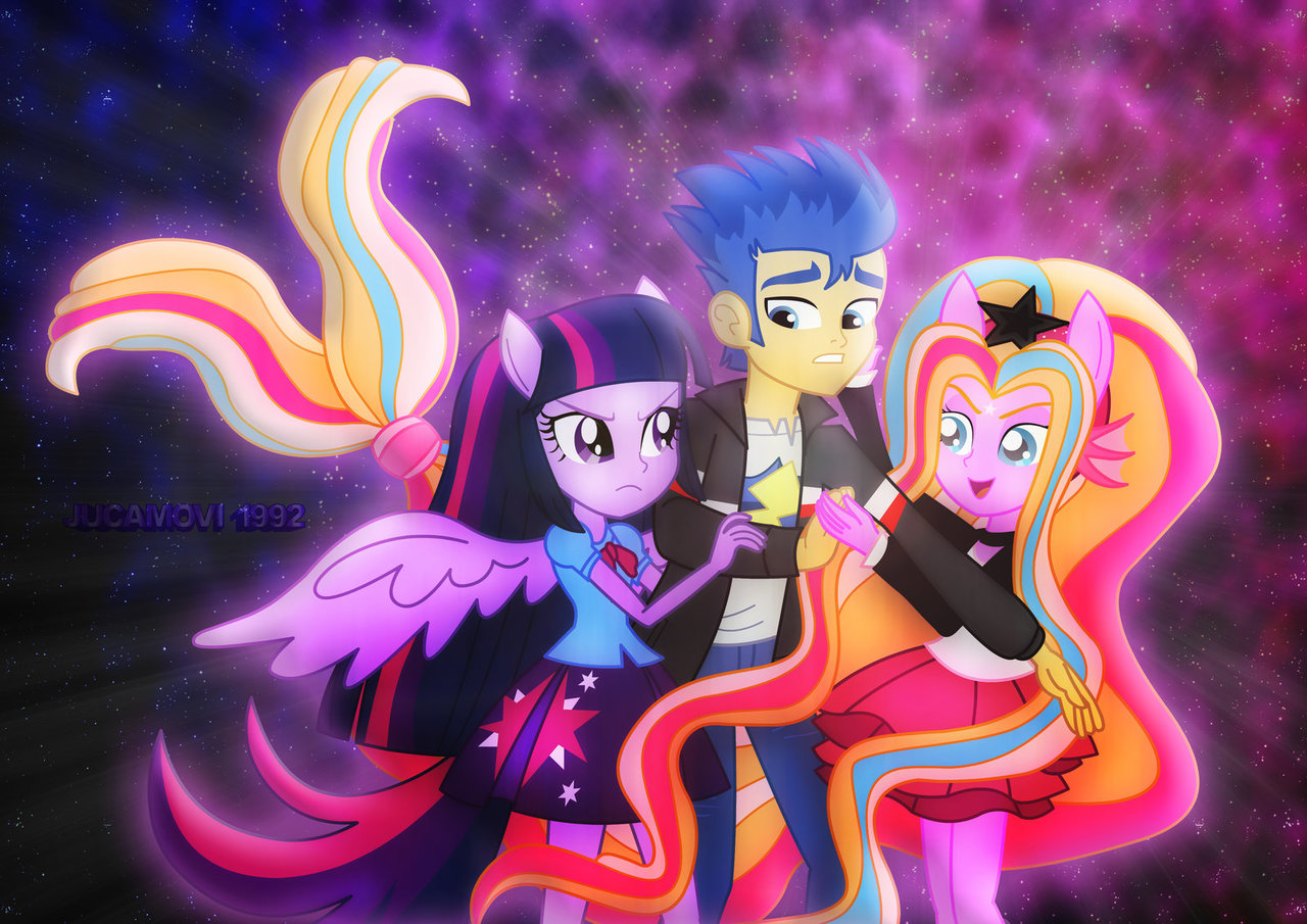 #1248750 - safe, artist:jucamovi1992, flash sentry, twilight sparkle ...