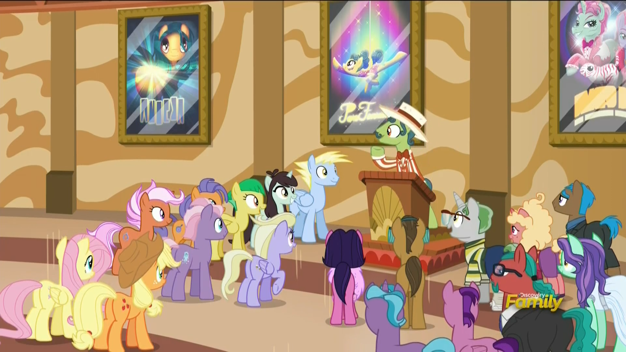 #1251430 - safe, screencap, applejack, barbara banter, cranberry muffin ...