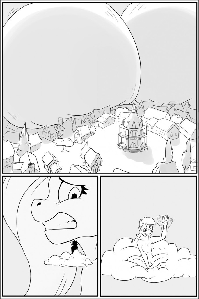 1252627 Questionable Artistclock Face Derpy Hooves Fluttershy Anthro Comicfluttersize