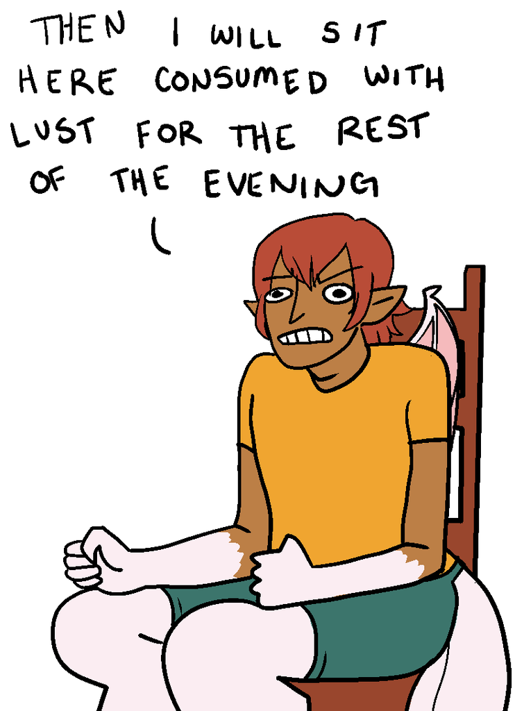 #1239648 - safe, artist:/d/non, oc, oc only, oc:simmer, satyr, chair ...