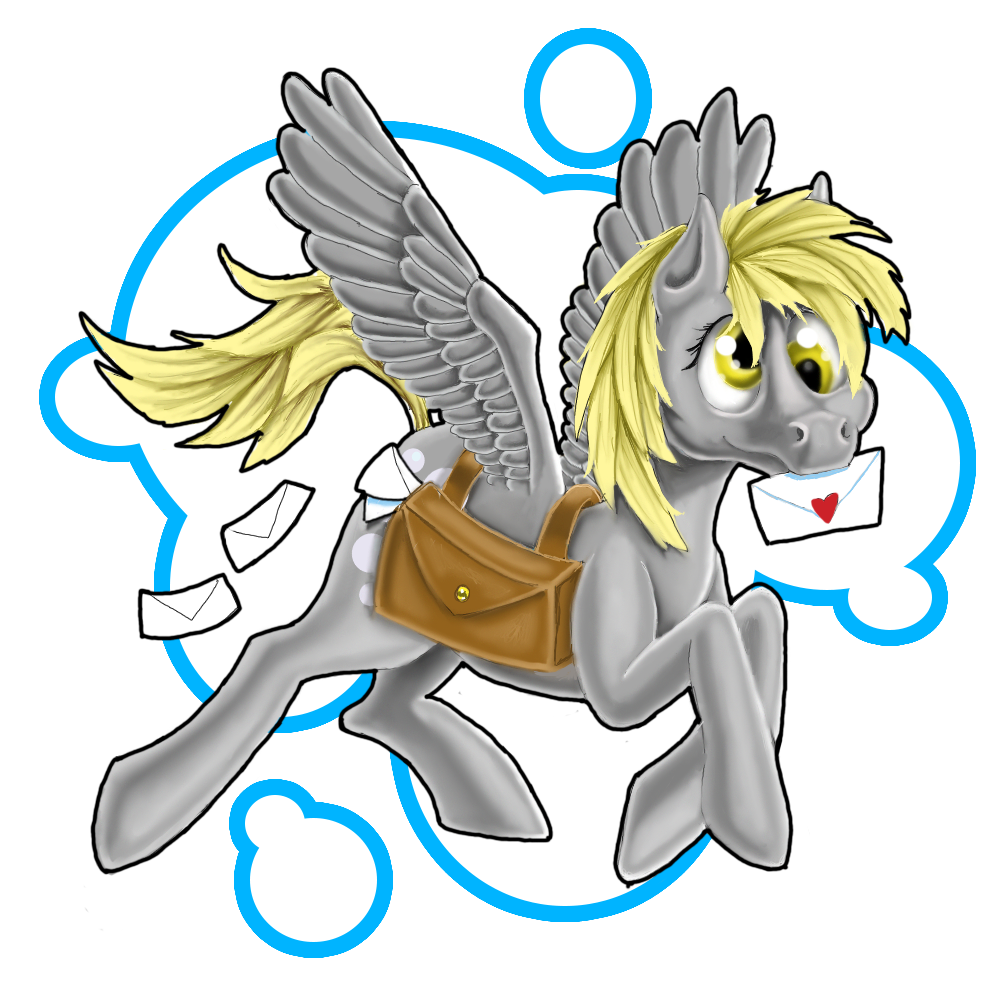 #1254427 - safe, artist:may-li128, derpy hooves, pegasus, pony, g4 ...