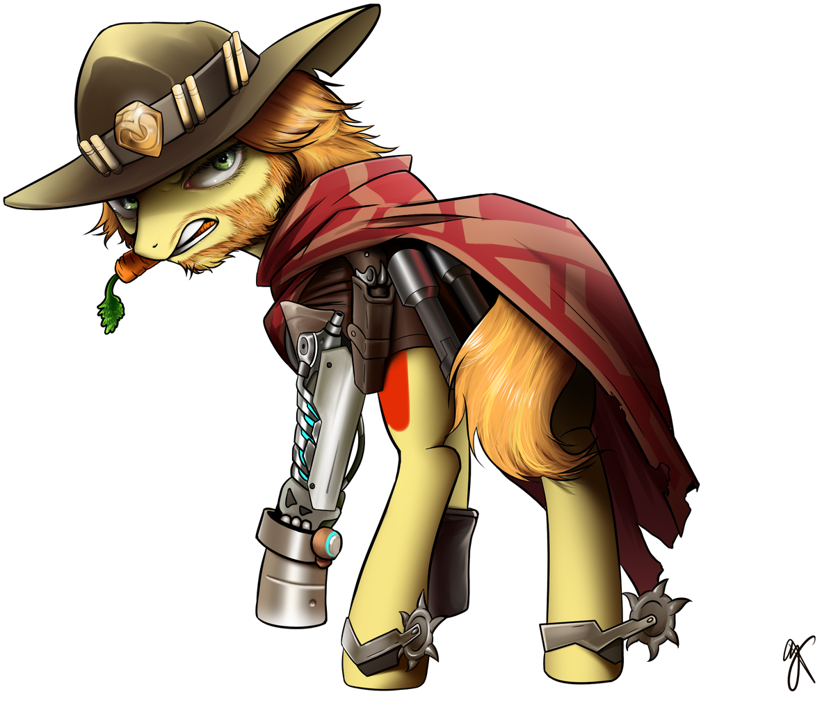 #1255470 - safe, artist:supermare, braeburn, g4, crossover, jesse ...