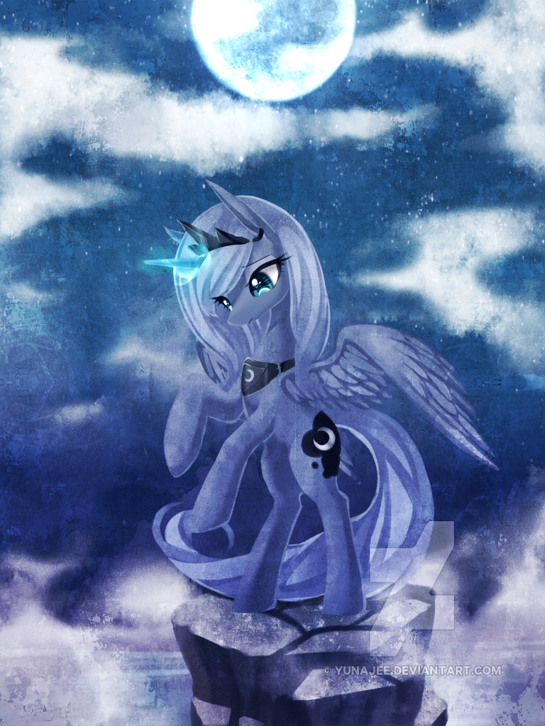 #1255574 - dead source, safe, artist:yunajee, princess luna, cloud ...