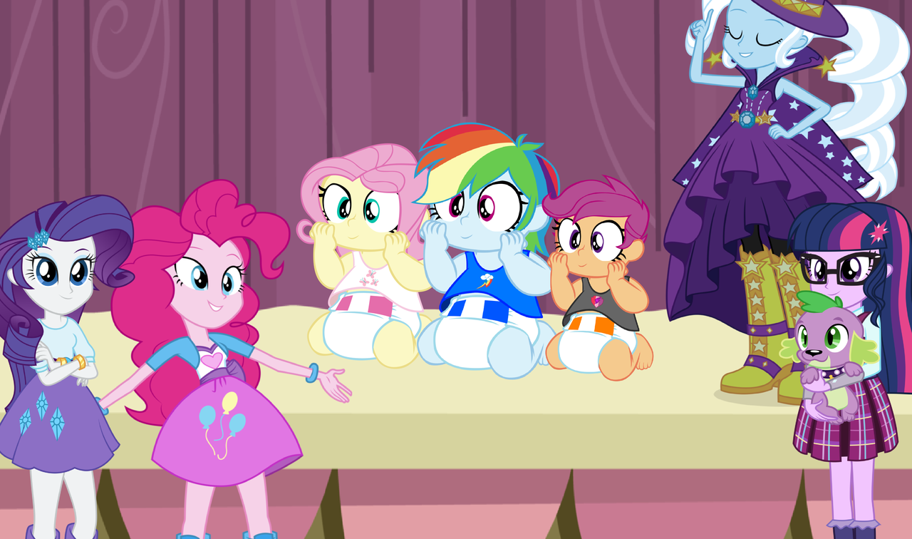 #1256420 - safe, artist:megarainbowdash2000, pinkie pie, rainbow dash ...