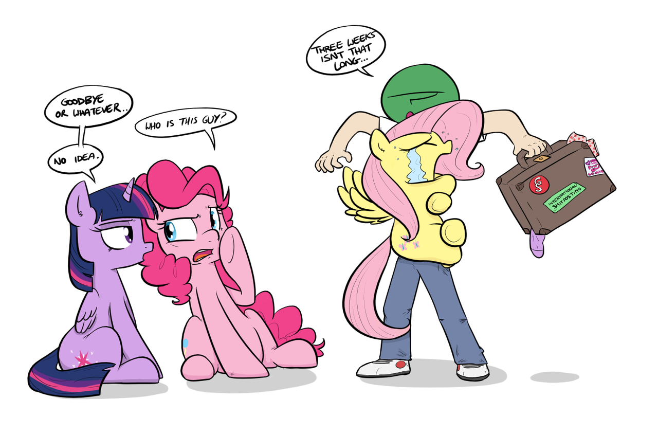 1256821 Safe Artist Shoutingisfun Fluttershy Pinkie Pie Twilight
