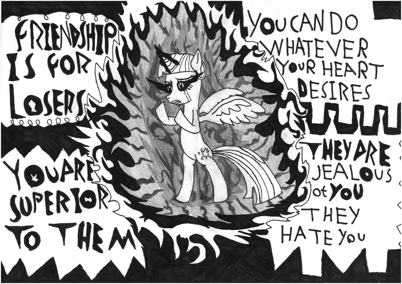 #1257376 - semi-grimdark, artist:acartoonist, twilight sparkle, alicorn ...