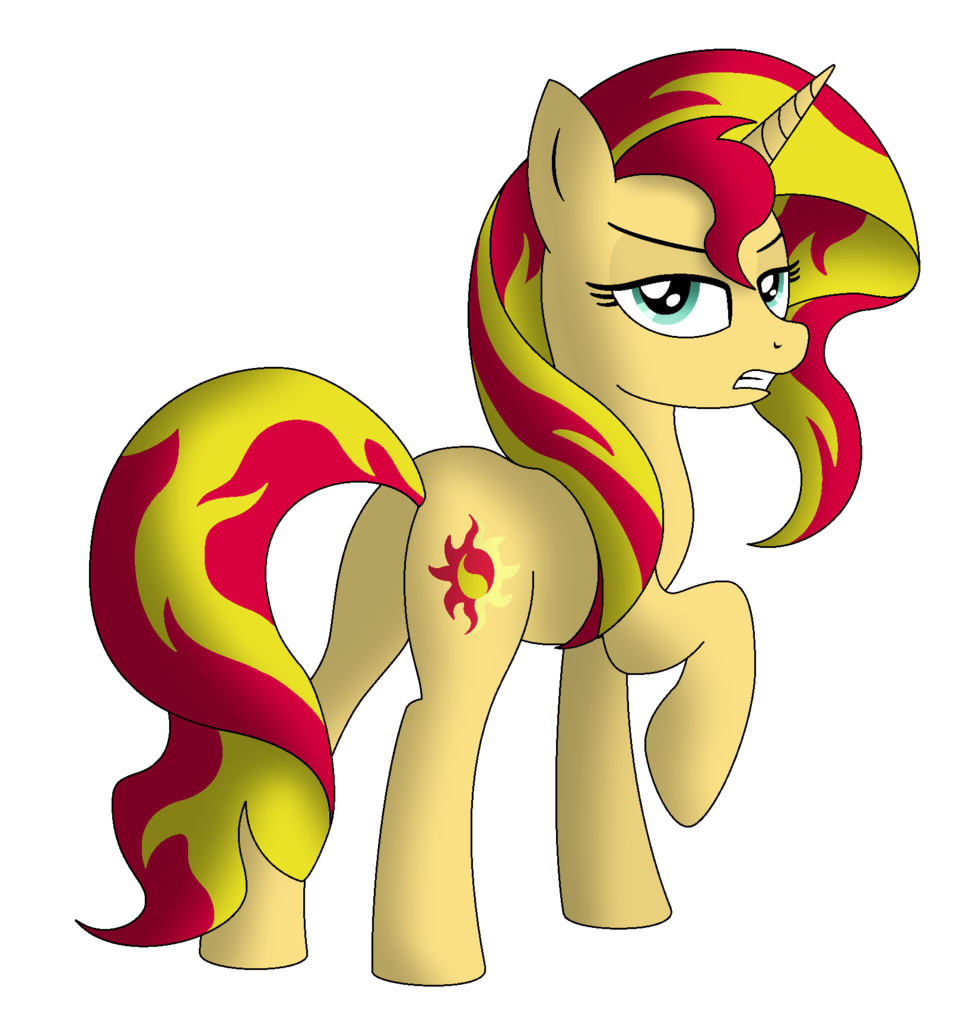 #1258565 - safe, artist:omnisimon11, sunset shimmer, pony, unicorn, g4 ...