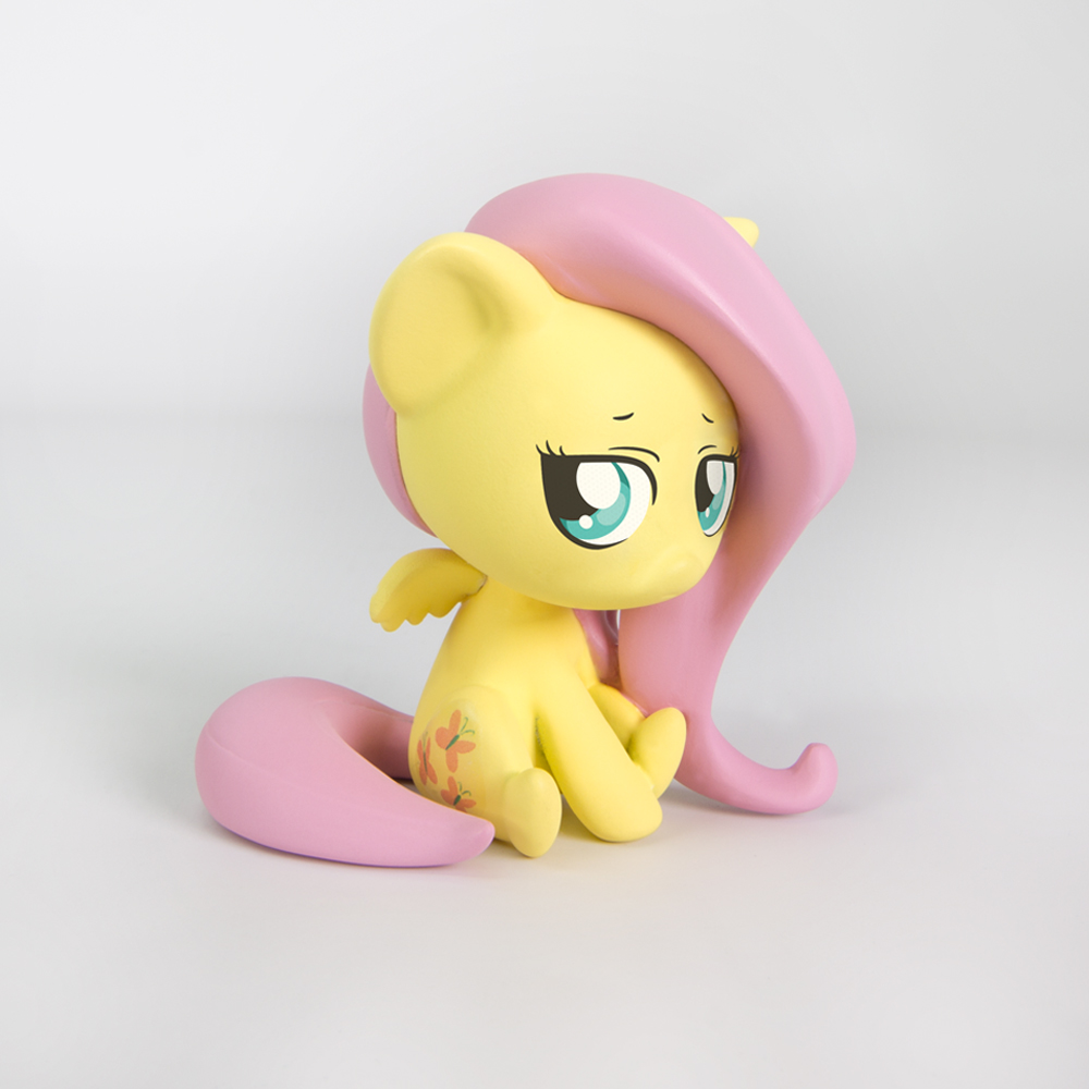 #1260044 - safe, fluttershy, g4, chibi, cute, female, figurine, sad ...