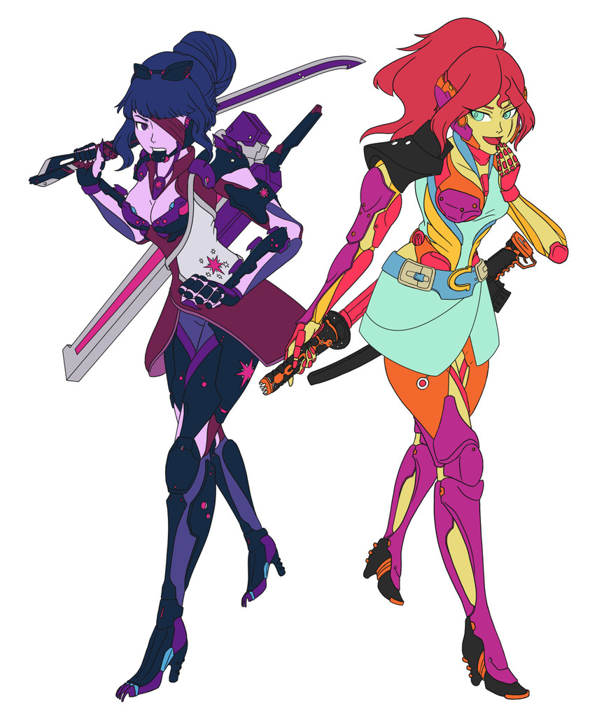 #1261092 - safe, artist:enyoiyourself, sci-twi, sunset shimmer ...