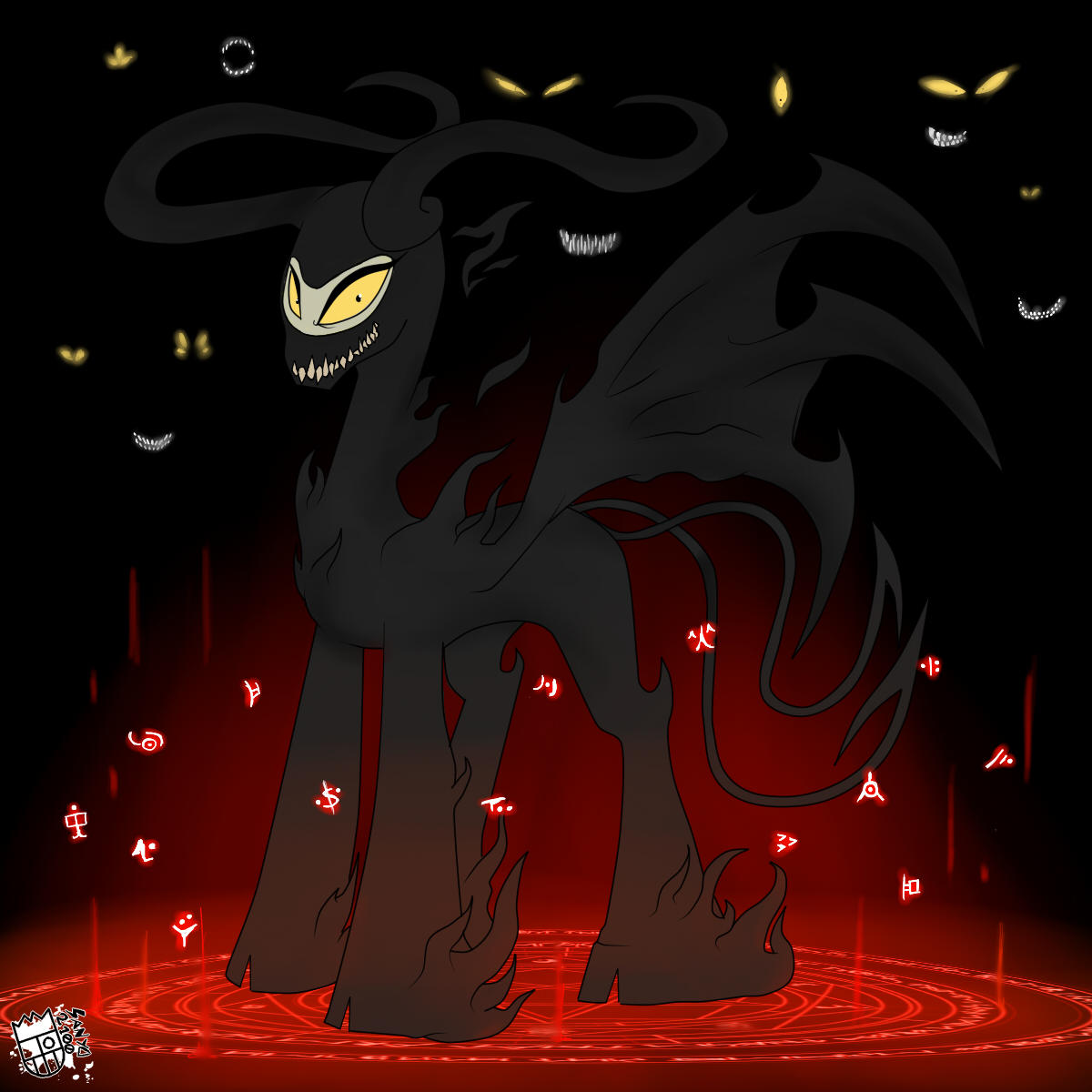 #1240726 - semi-grimdark, artist:flicker-show, artist:sanyo2100, oc, oc ...