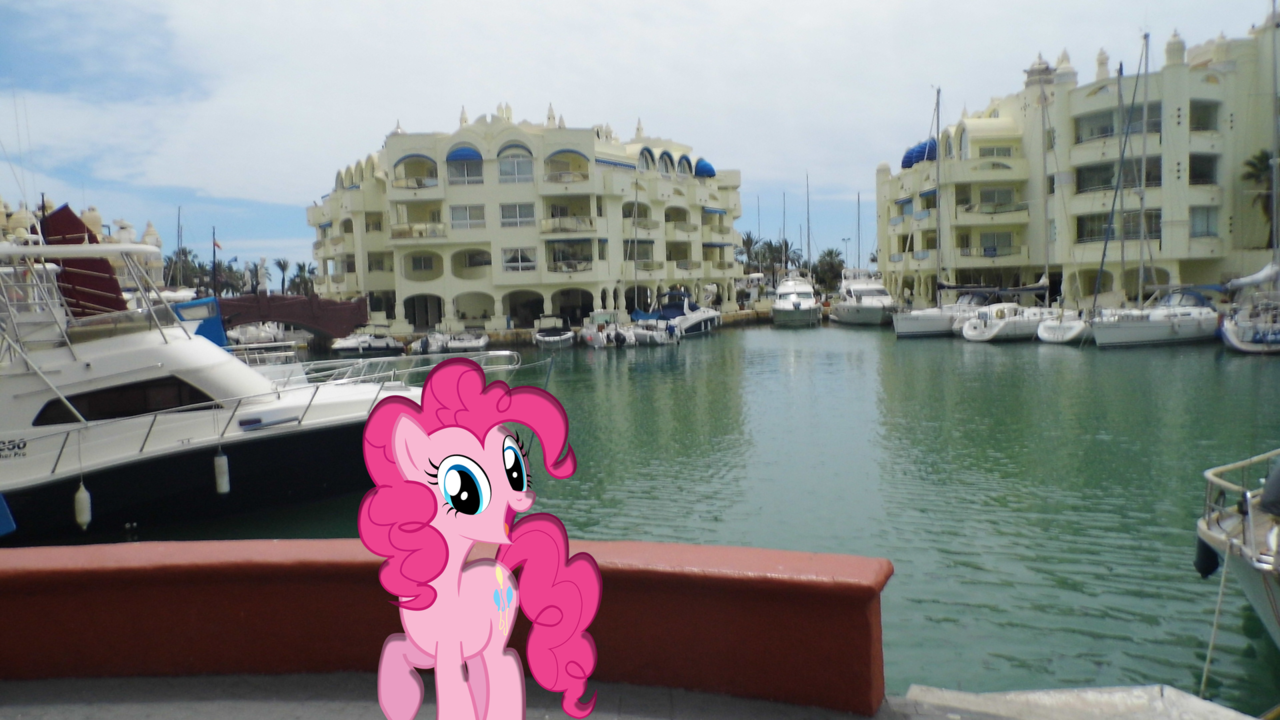#1241792 - safe, artist:harvydraws, pinkie pie, g4, boat, irl, photo ...