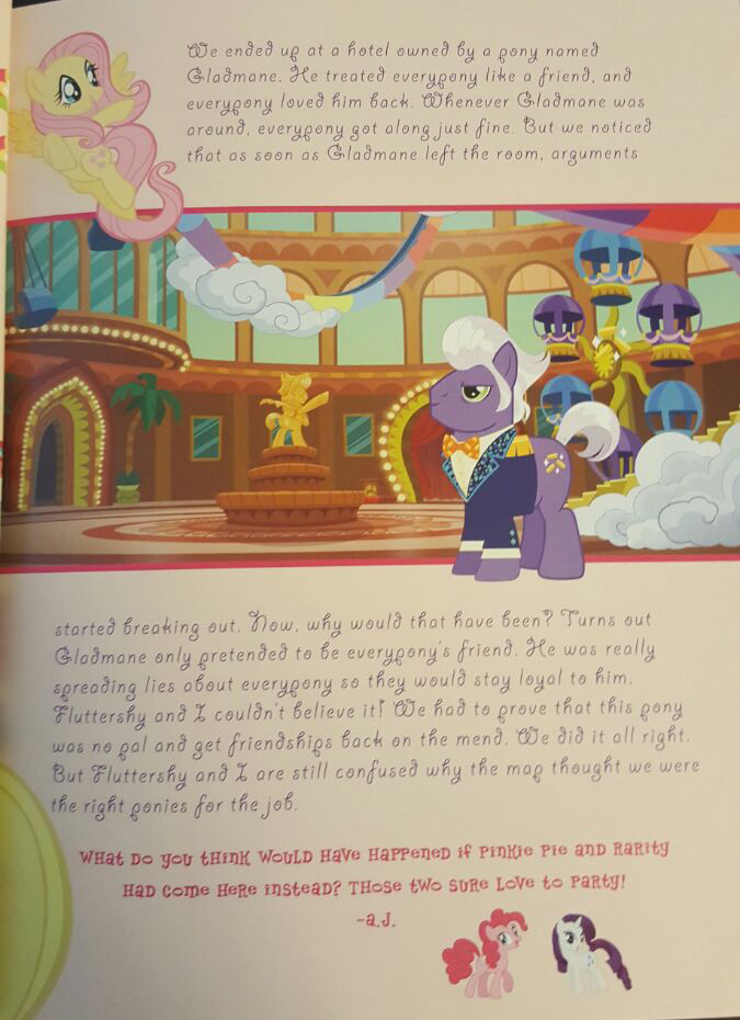 #1243174 - safe, fluttershy, gladmane, pinkie pie, rarity, viva las ...