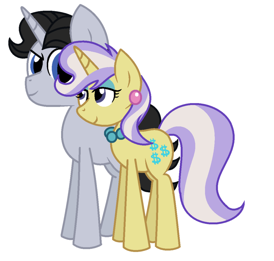 #1244976 - safe, artist:estefania200, jet set, upper crust, pony ...