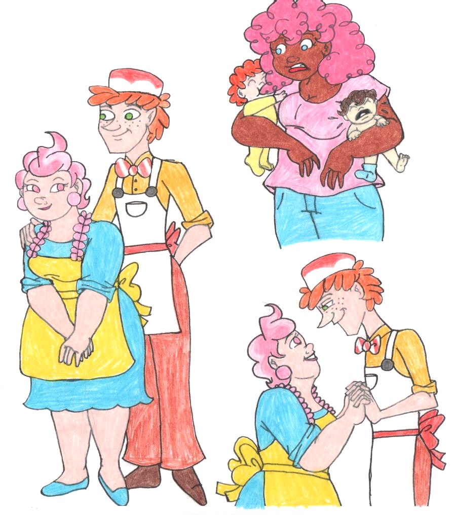 #1245172 - safe, artist:brensey, carrot cake, cup cake, pinkie pie ...