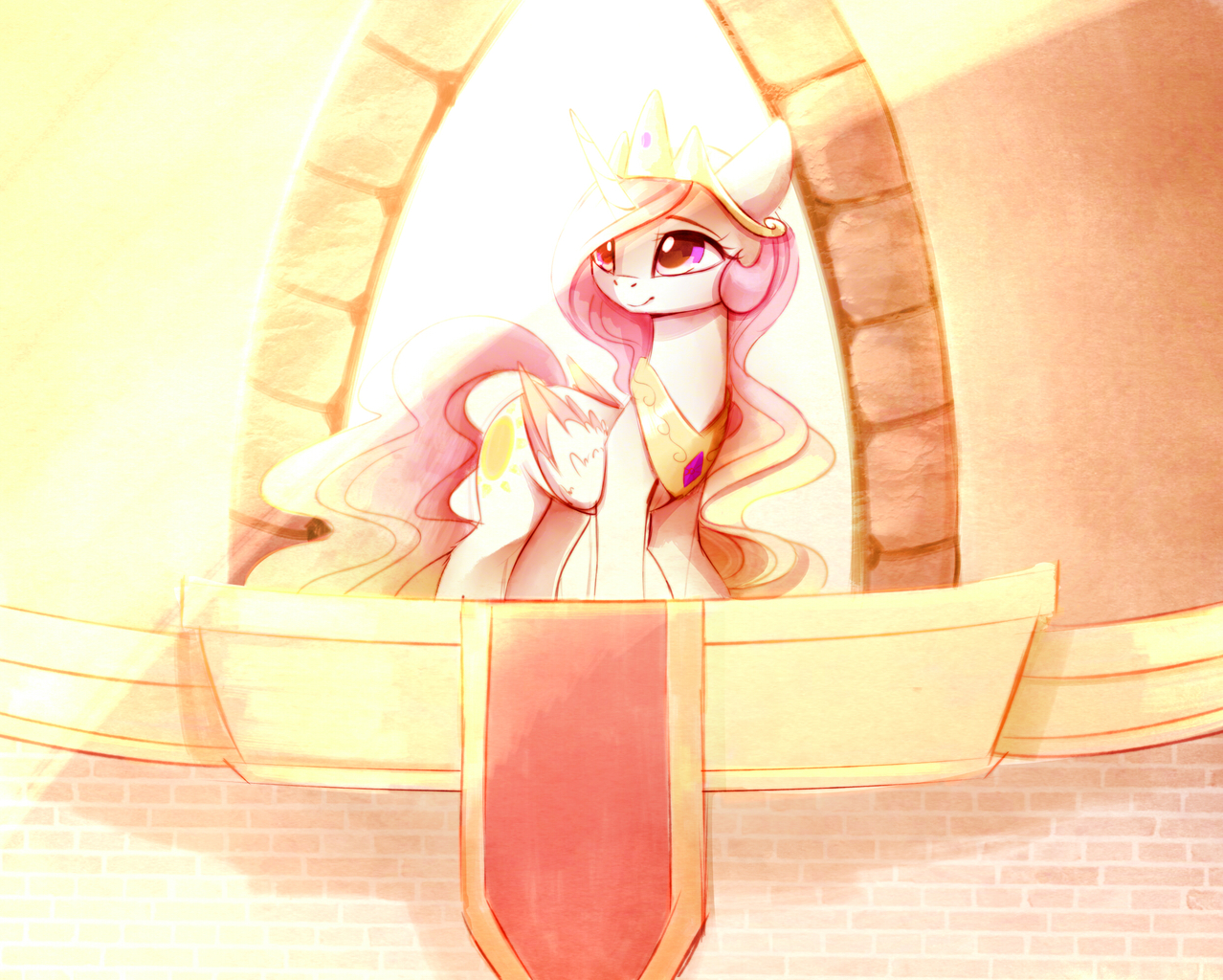 #1341496 - safe, artist:magnaluna, princess celestia, alicorn, pony ...