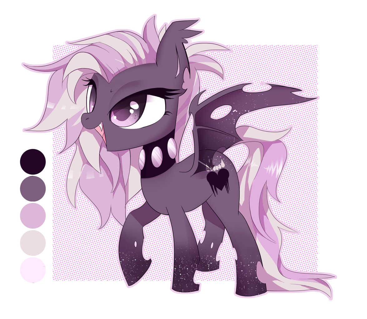 #1344544 - safe, artist:sorasku, oc, oc only, bat pony, changeling, hybrid, absurd resolution ...