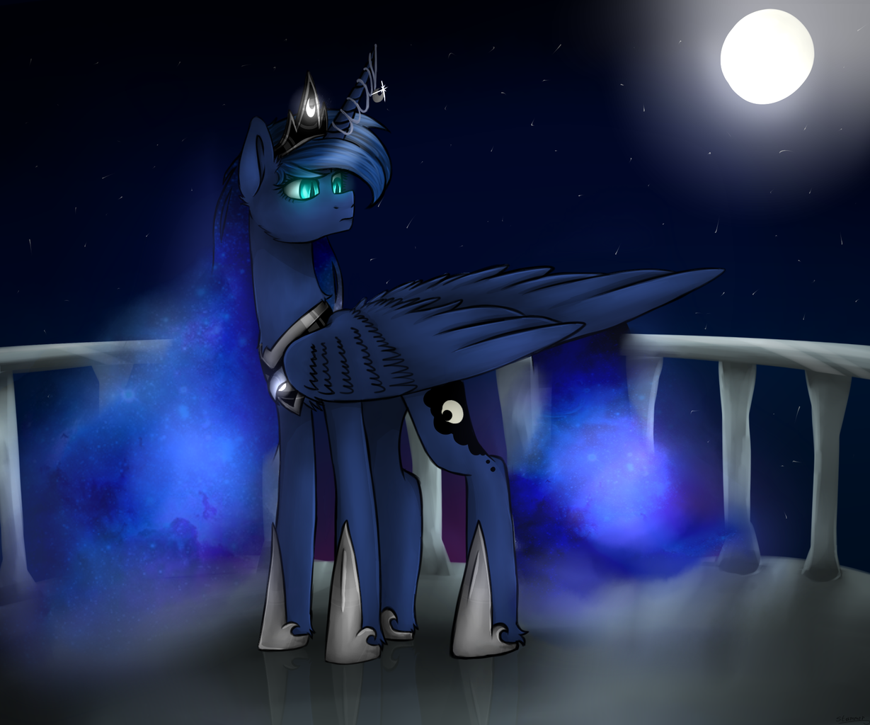 #1345335 - safe, artist:lanastein, princess luna, alicorn, pony, g4 ...