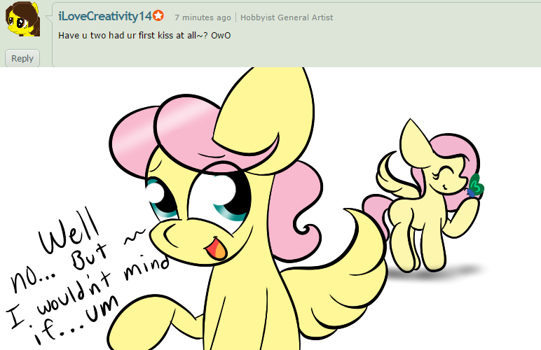 #1349333 - safe, artist:sugarcloud12, fluttershy, g4, ask, butterscotch ...