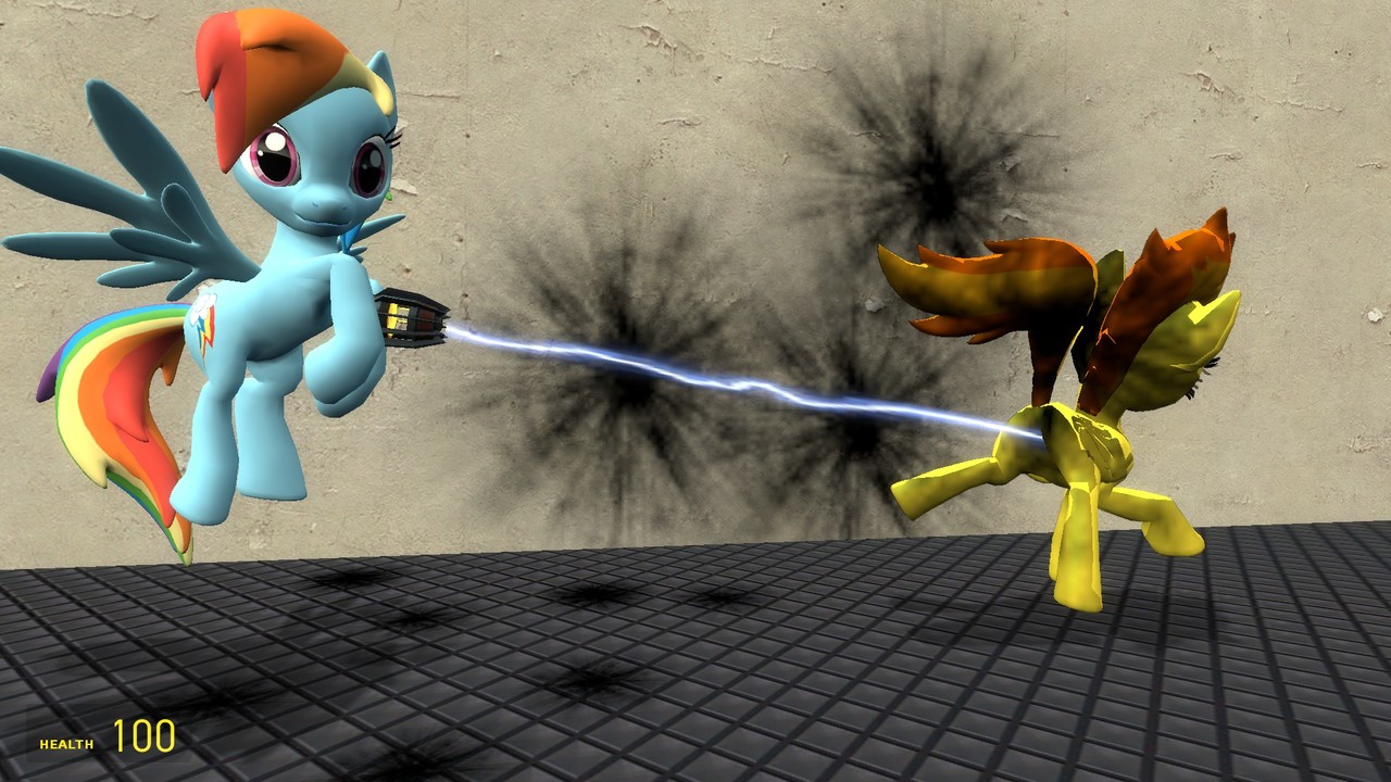 #1331174 - safe, artist:charlydasher, rainbow dash, spitfire, g4, 3d ...