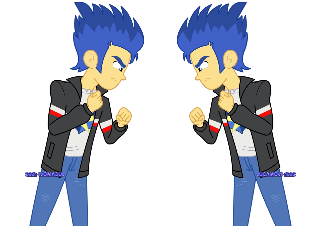 #1331329 - safe, artist:jucamovi1992, edit, flash sentry, equestria ...