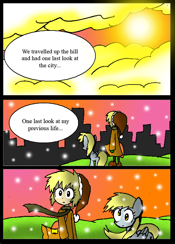 #1334108 - safe, artist:neoncabaret, derpy hooves, oc, oc:mel, human ...