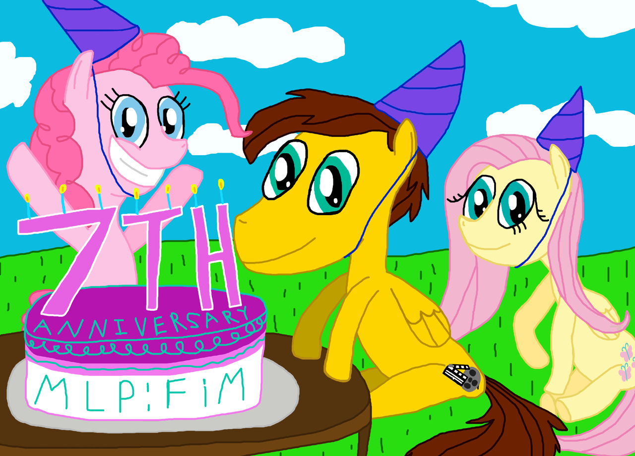 #1556976 - safe, artist:sb1991, fluttershy, pinkie pie, oc, oc:film ...