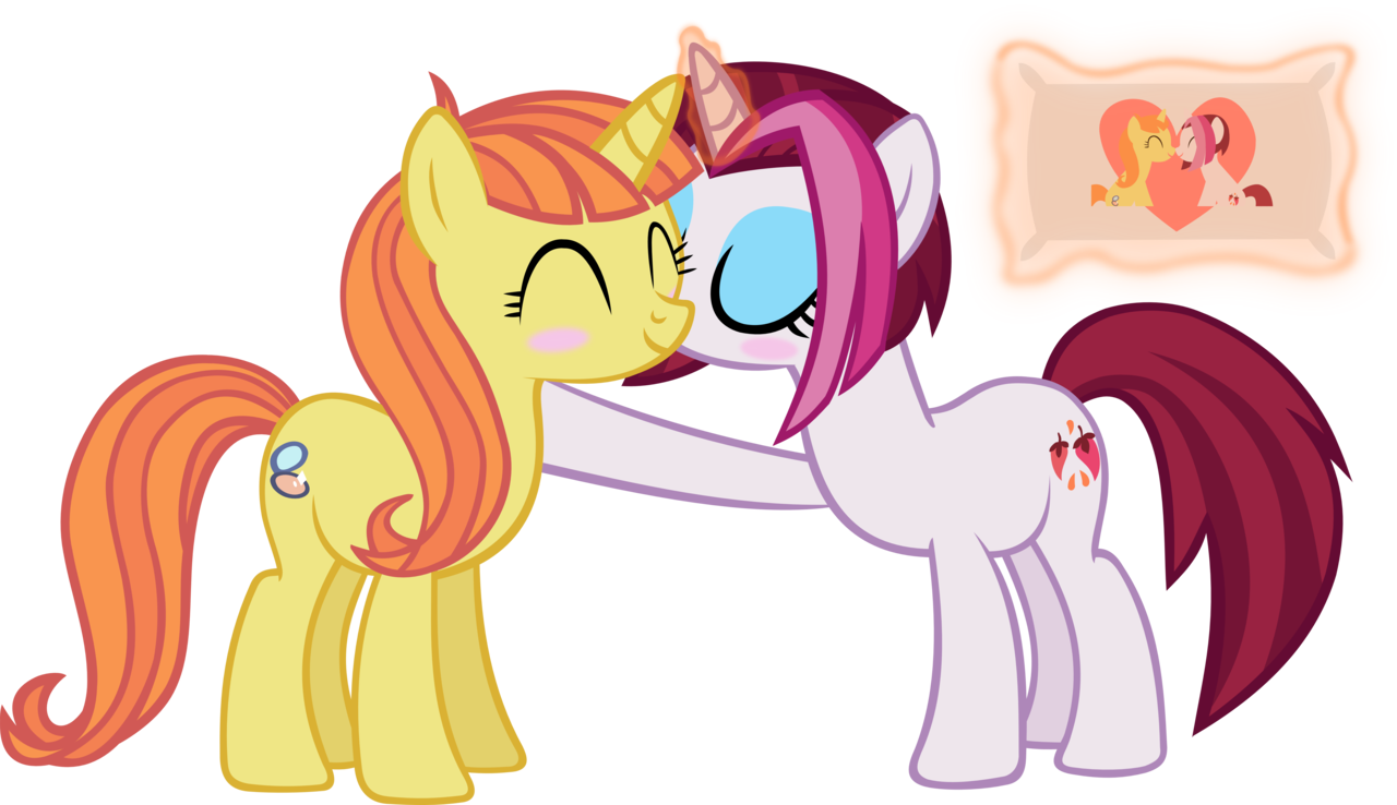 #1558337 - safe, artist:ironm17, cayenne, citrus blush, pony, unicorn ...