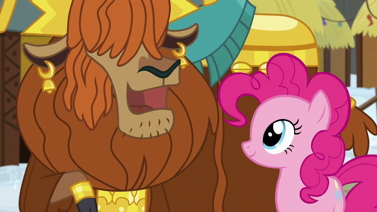 #1558447 - safe, screencap, pinkie pie, prince rutherford, pony, yak ...
