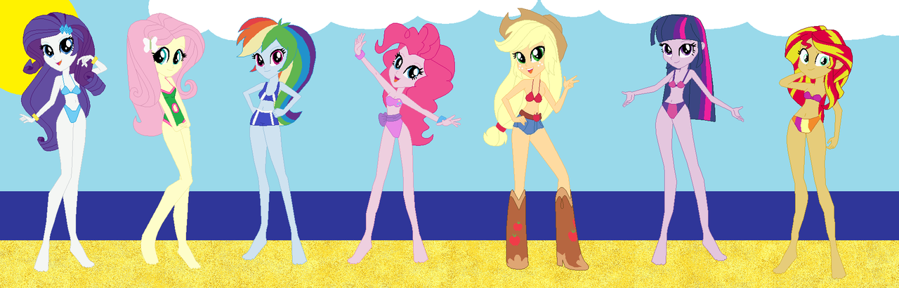 #1559888 - safe, artist:dinalfos5, applejack, fluttershy, pinkie pie, rainbow dash, rarity ...