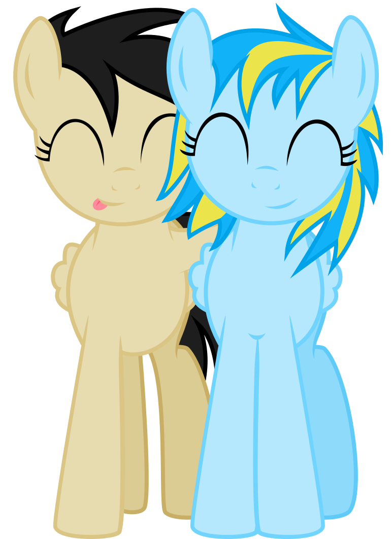 #1560234 - safe, artist:xenoneal, oc, oc only, oc:lightning bolt, oc:tornado strike, pegasus ...