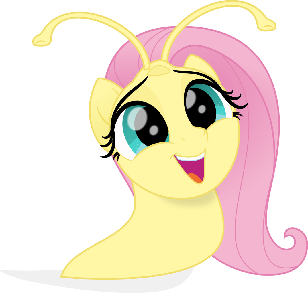#1560769 - safe, artist:sollace, fluttershy, original species, slug, g4 ...