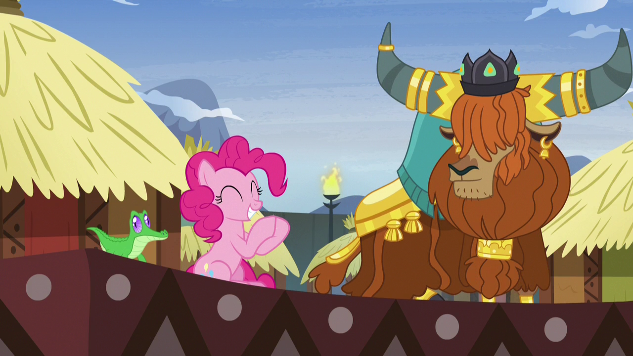 #1561780 - safe, screencap, gummy, pinkie pie, prince rutherford ...