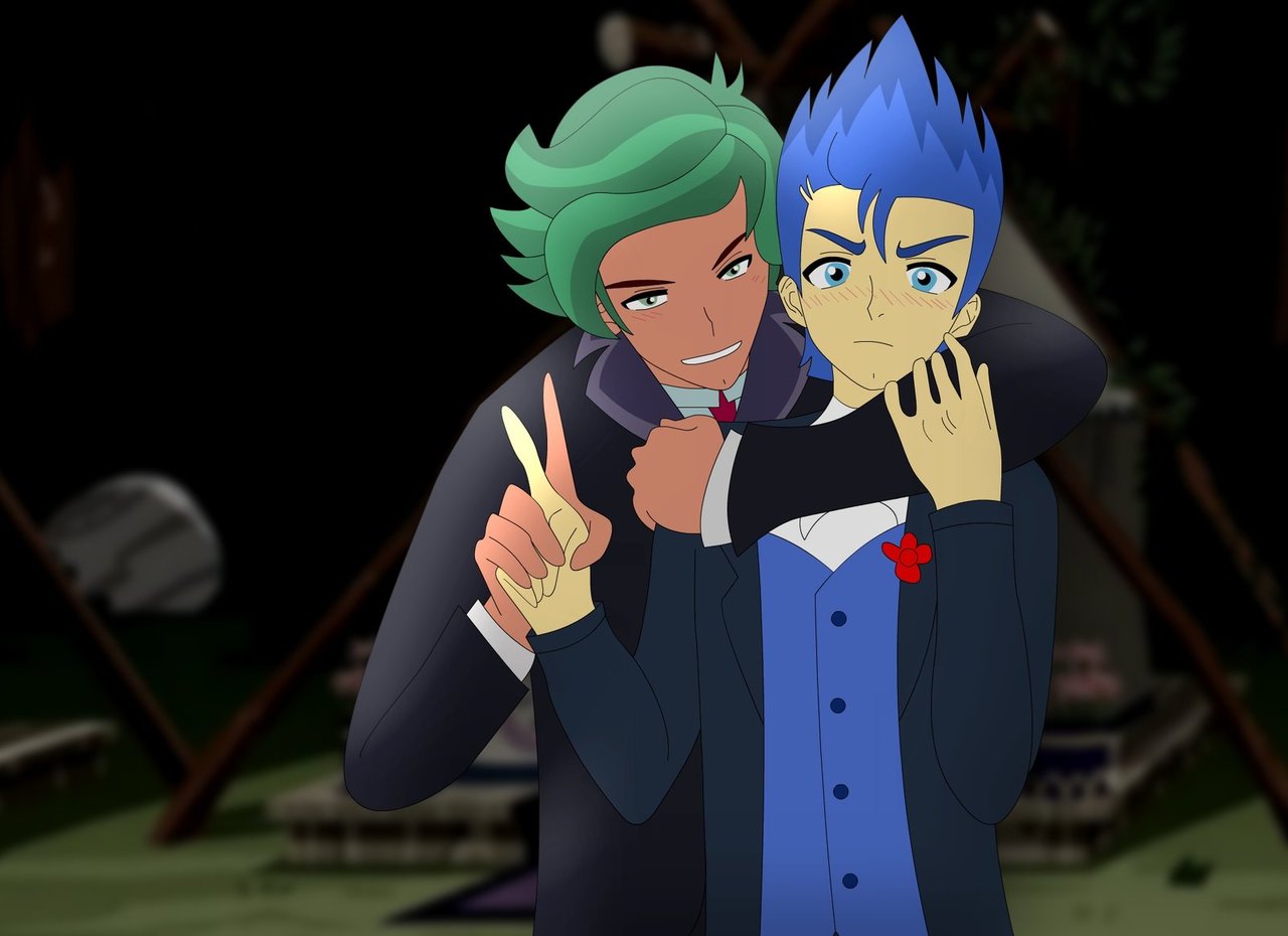 #1562504 - safe, artist:supermaxx92, flash sentry, timber spruce, human ...