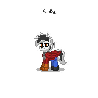 #1563086 - safe, pony, skunk, pony town, crossover, furry, ponified ...