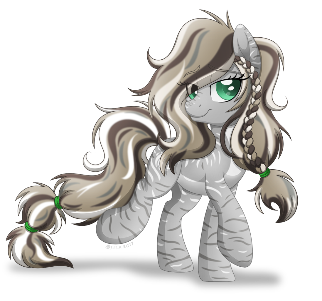 #1550674 - safe, artist:littlehybridshila, oc, oc only, oc:zana, zebra ...